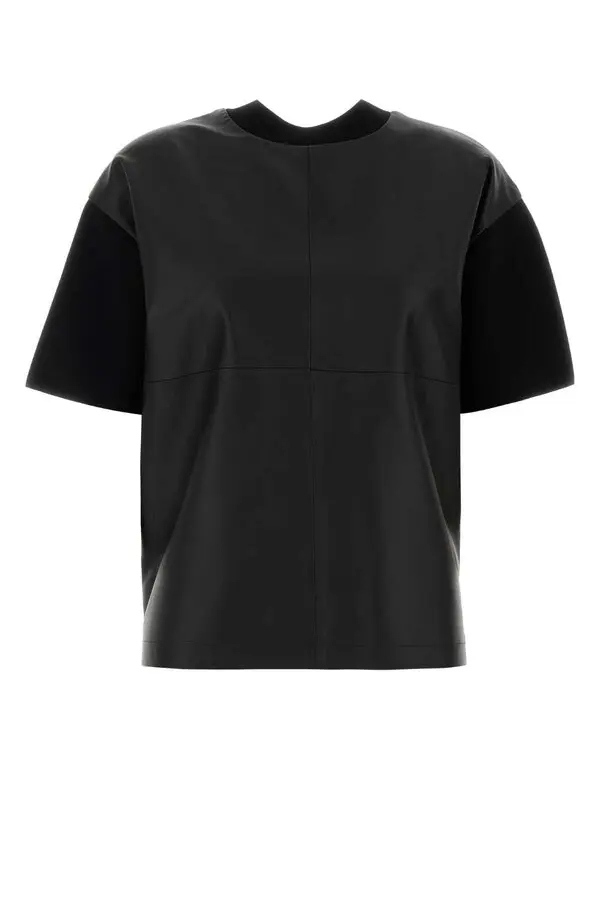 MM STUDIO Viscose-blend Segale T-shirt For - Black
