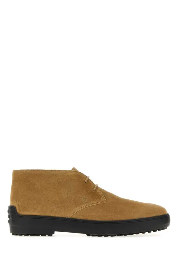 TOD`S Lace-up Suede Ankle Boots
