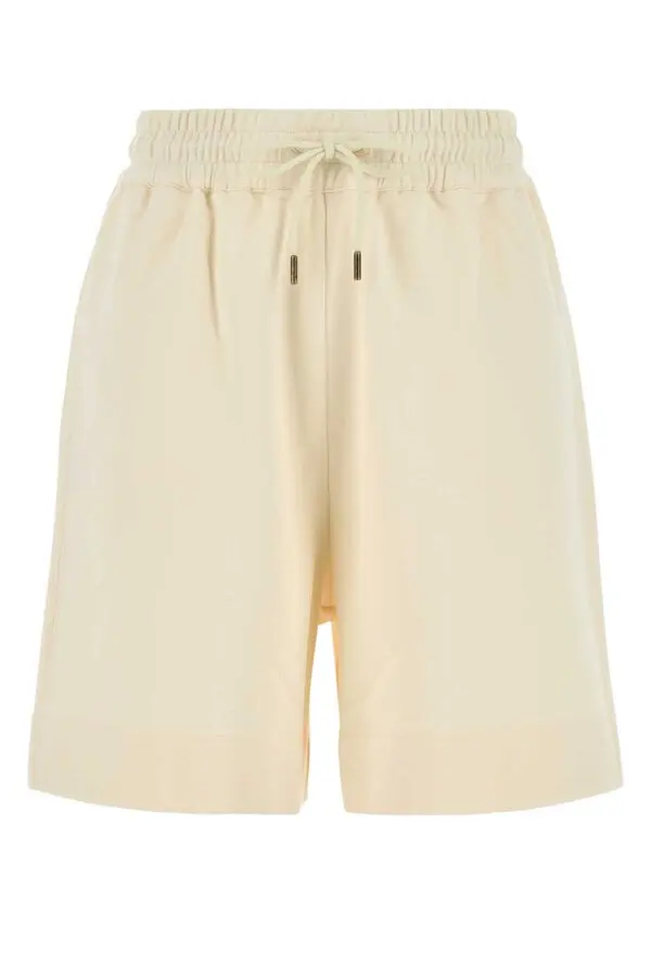 Moncler Cotton Bermuda Shorts With Drawstring Waist