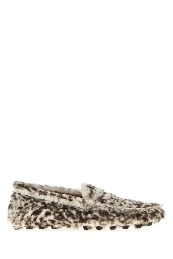 TOD`S Leather Hair Loafers For