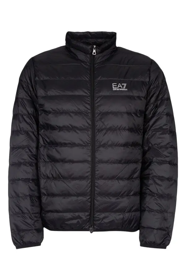 E.A.7 Lightweight Quilted Down Jacket With Elastic Hem