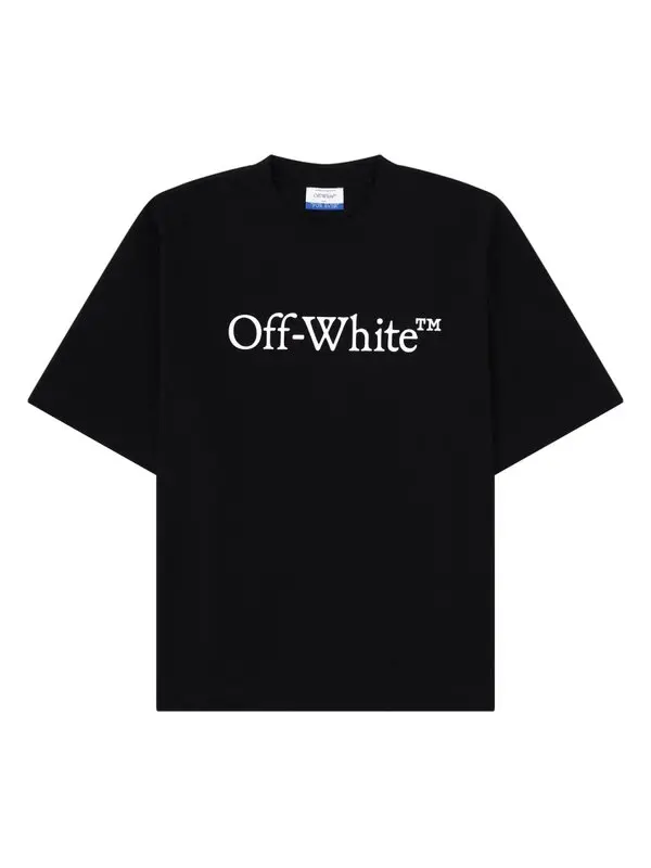 Off-White Graphic Cotton T-shirt - Black