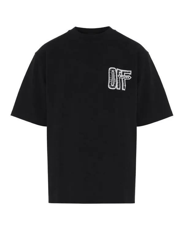 Off-White Graphic Oversized Cotton T-shirt