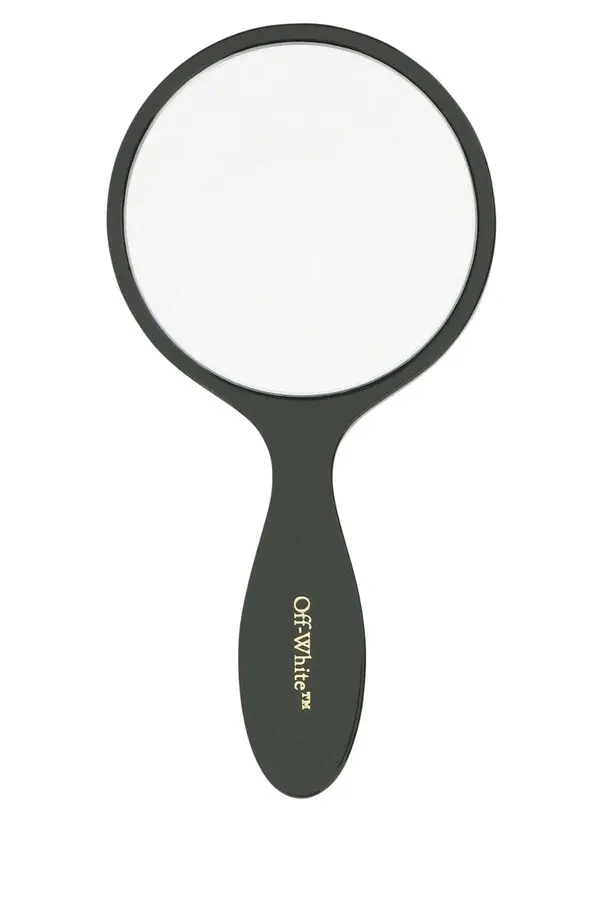 Off-White Bookish Mini Hand Mirror In Acetate - Green