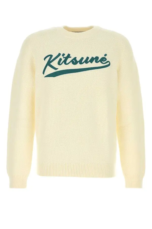 Maison Kitsuné Cotton Blend Crewneck Sweater