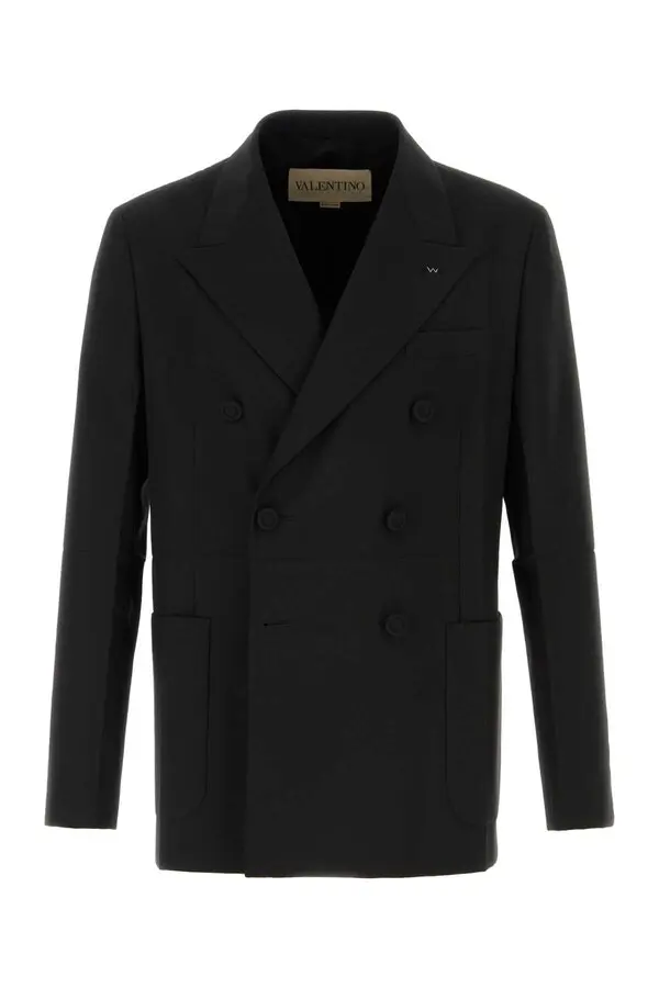 Valentino Garavani Virgin Wool Blazer - Black