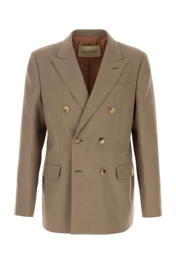Valentino Garavani Virgin Wool Blazer - Brown