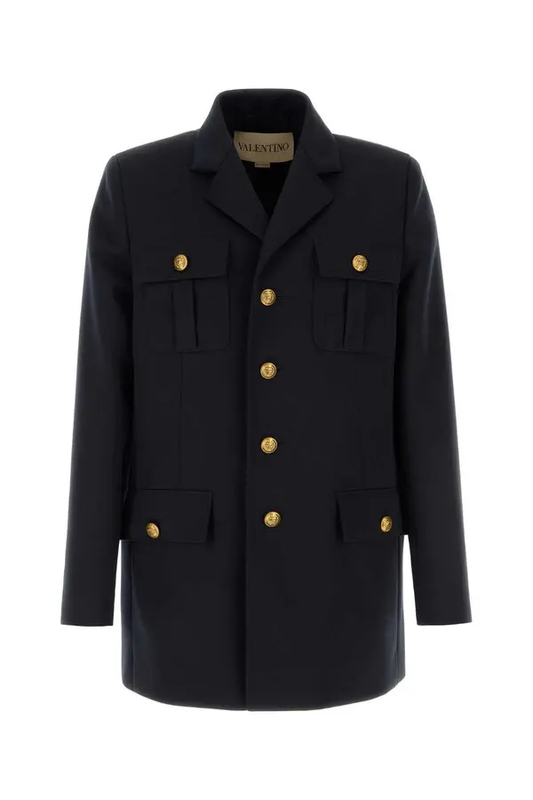 Valentino Garavani Wool Blazer With Cupro Lining