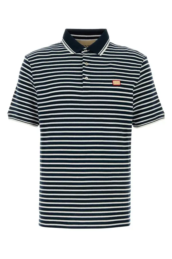 Valentino Garavani Embroidered Piquet Polo Shirt