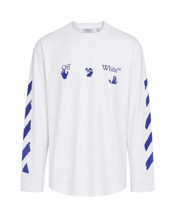 Off-White Graphic Long-sleeve Cotton T-shirt