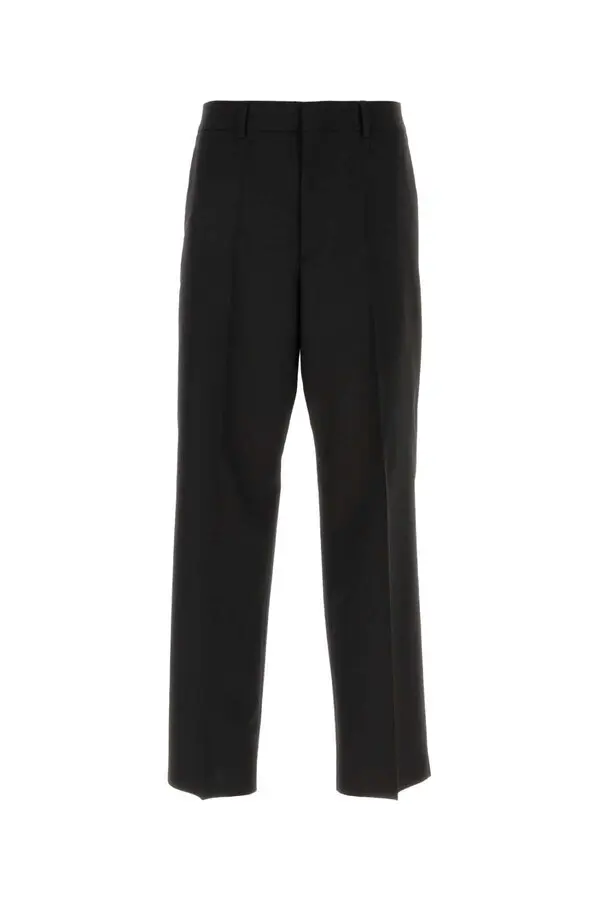 Valentino Garavani Virgin Wool Wool Pants - Black
