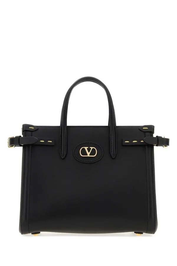 Valentino Garavani Antibes Leather Handbag - Black