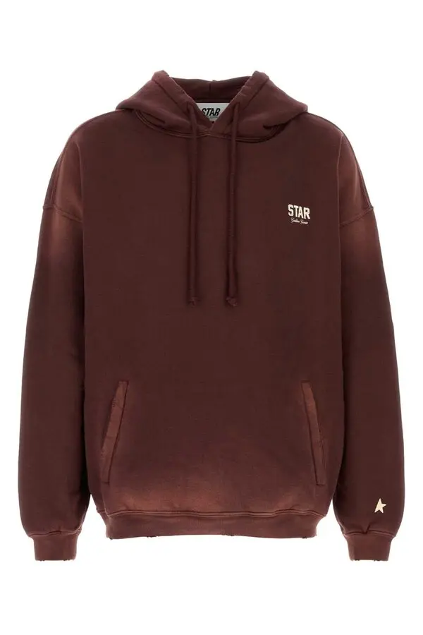 GOLDEN GOOSE Grape Cotton Oversize Sweatshirt