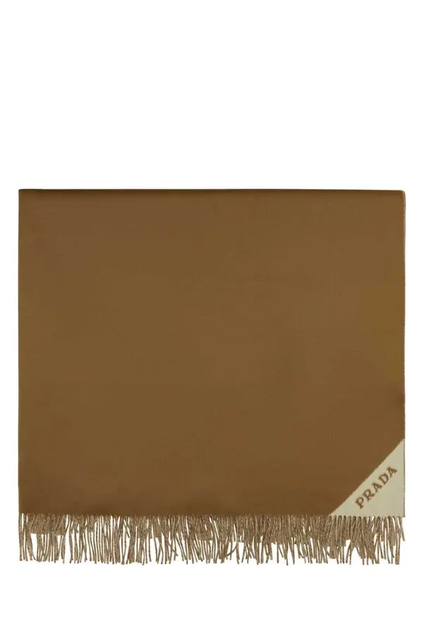 Prada 100% Cashmere Blanket - Camel