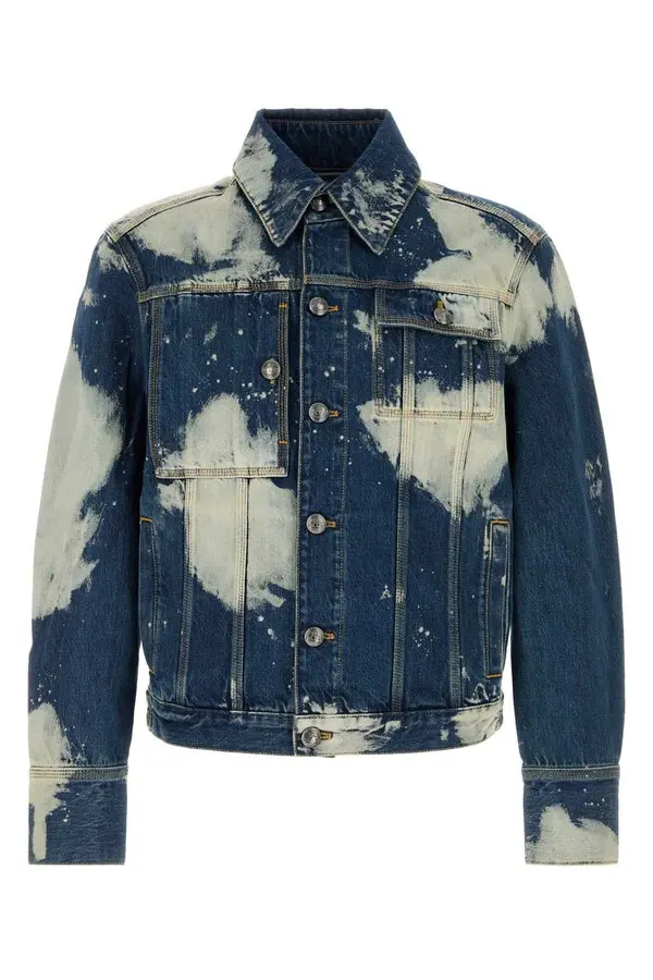 VIVIENNE WESTWOOD Tailored Denim Jacket With Multicolored Detailing - Multicoloured