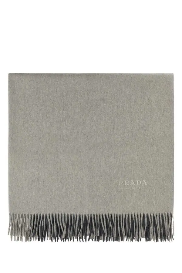 Prada Two-tone Cashmere Blend Blanket 145 X 185 Cm