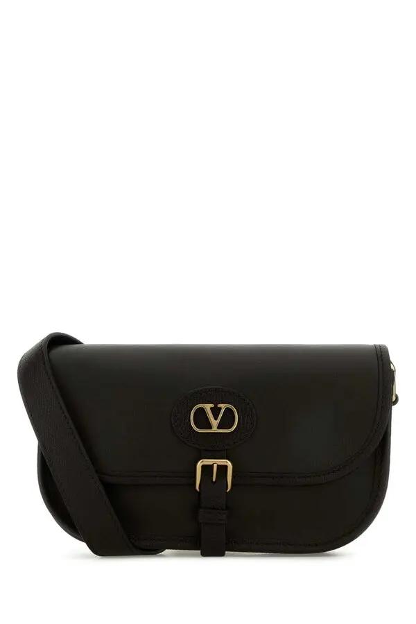 Valentino Garavani Antibes Crossbody Handbag In Leather - Black
