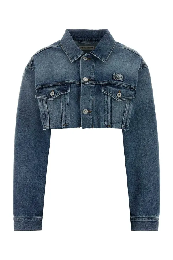 Miu Miu Cropped Denim Jacket
