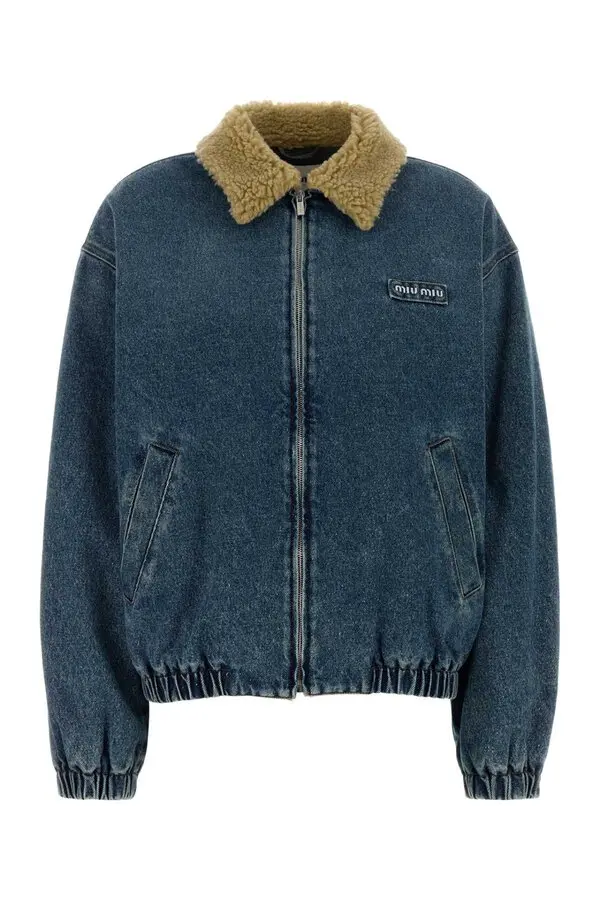 Miu Miu Denim Bomber Jacket