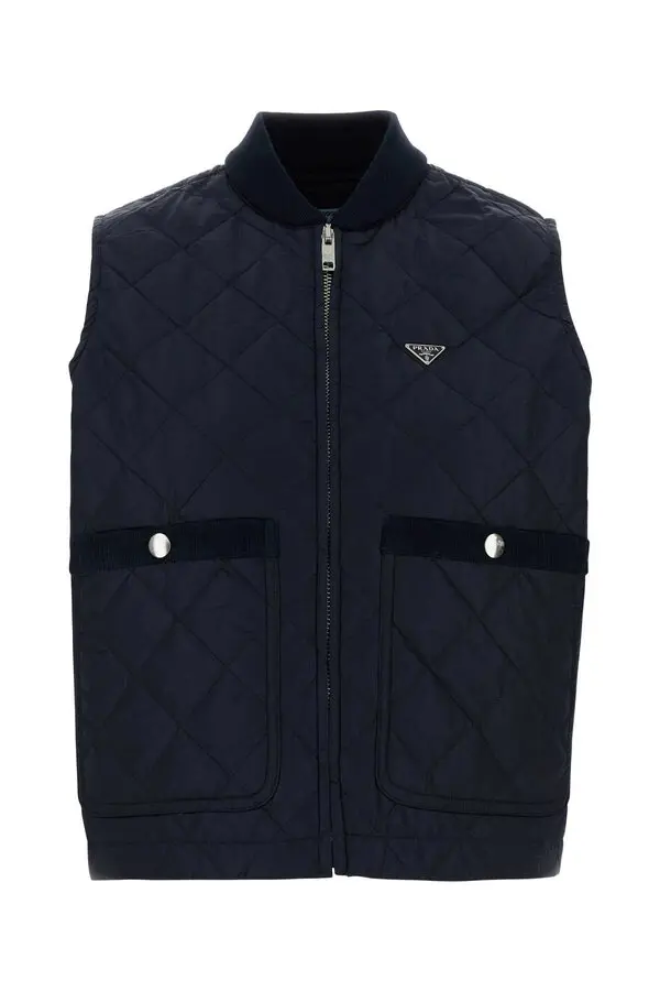 Prada Sleek Re-nylon Sleeveless Jacket