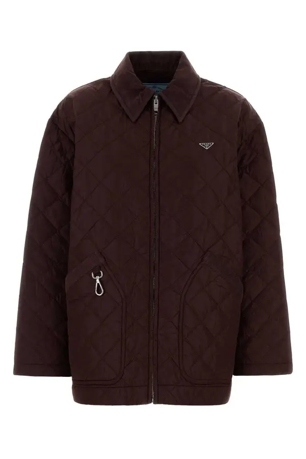 Prada Re-nylon Cropped Quilted Jacket