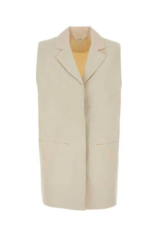 Co Viscose-linen Blend Vest