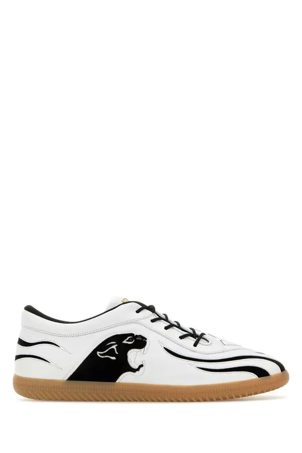 Valentino Garavani Embellished Leather Sneakers - White