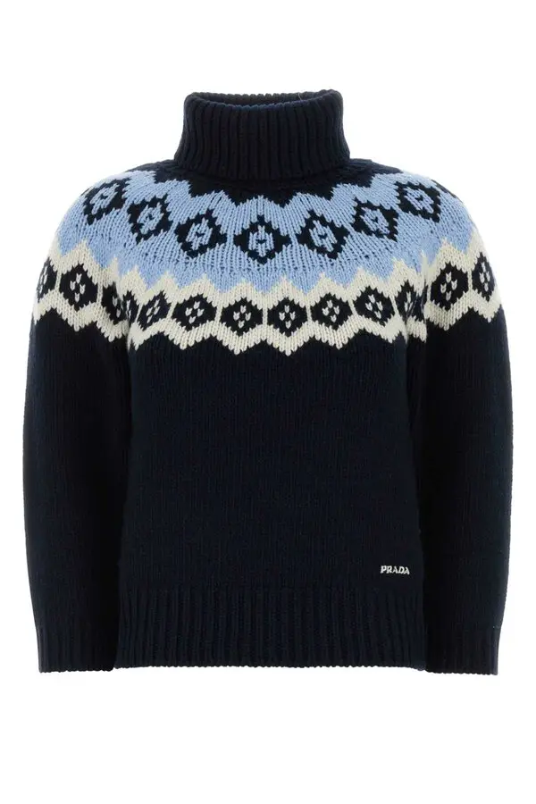 Prada Pristine Wool-cashmere Knit Sweater For