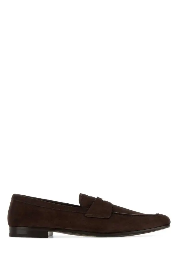 Prada Suede Loafers - Brown