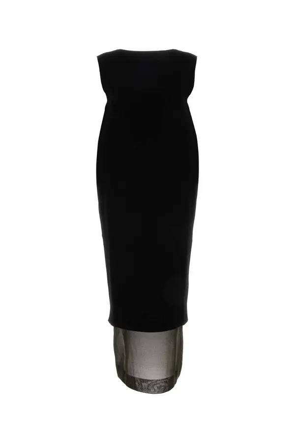 Khaite Malik Mini Dress In Viscose Blend