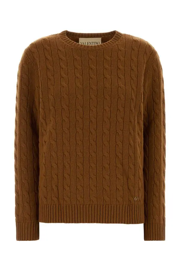 Valentino Garavani Caramel Cashmere Sweater - Camel