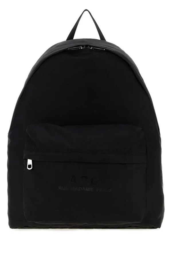 A.p.c. Canvas Backpack - Black