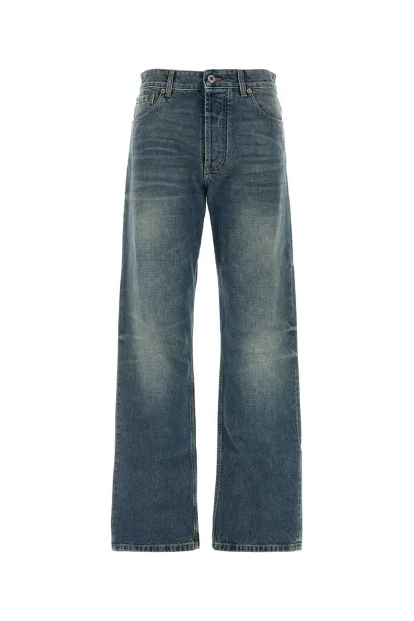 Miu Miu Wide Leg Jeans - Light Blue