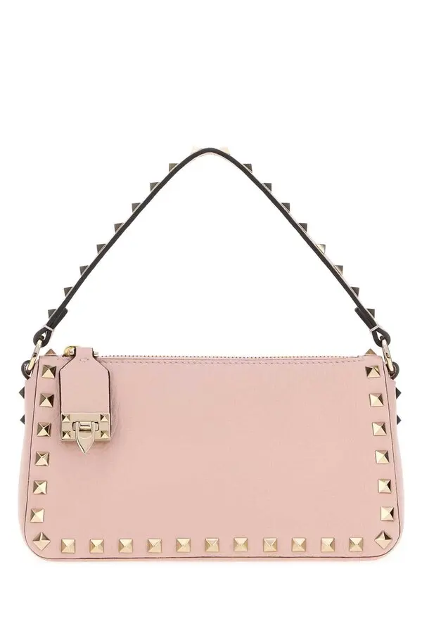 Valentino Garavani Mini Rockstud Leather Crossbody Handbag - Pink