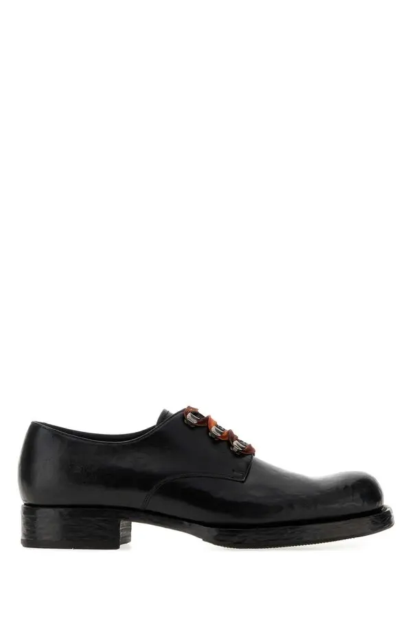 Prada Calf Leather Lace-up Derby Shoes