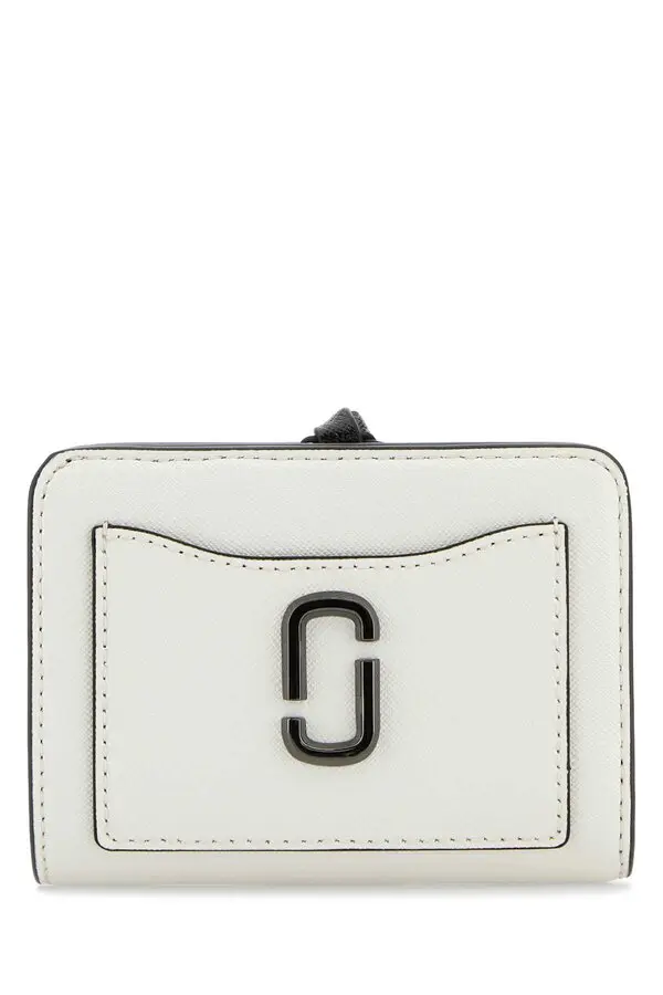 Marc Jacobs Mini Utility Snapshot Wallet In Ovine Leather, 12 Cm X 9 Cm X 2 Cm