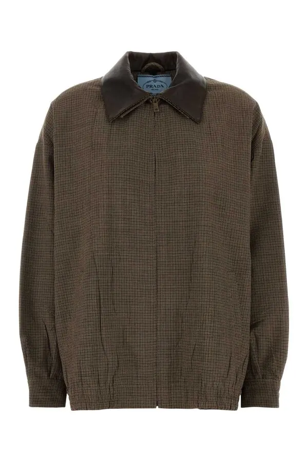 Prada Wool Jacket With Embroidered Detailing