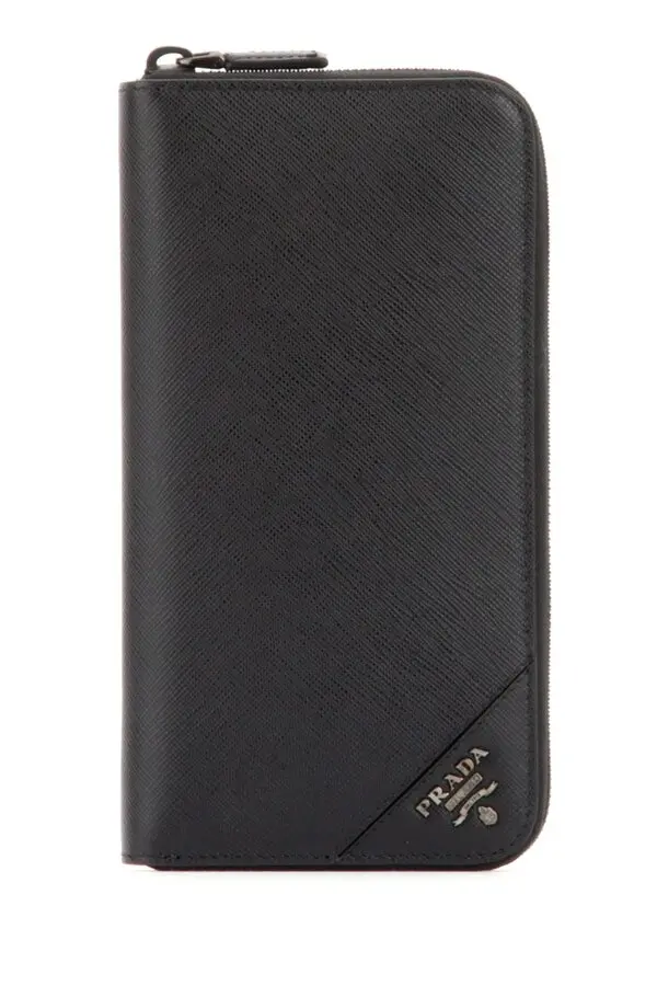 Prada Mini Vitello Leather Wallet