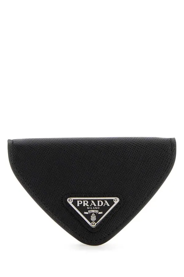 Prada Leather Coin Purse - Black