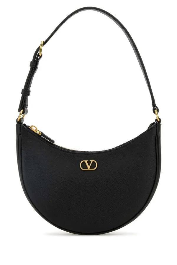 Valentino Garavani Vlogo Leather Shoulder Handbag