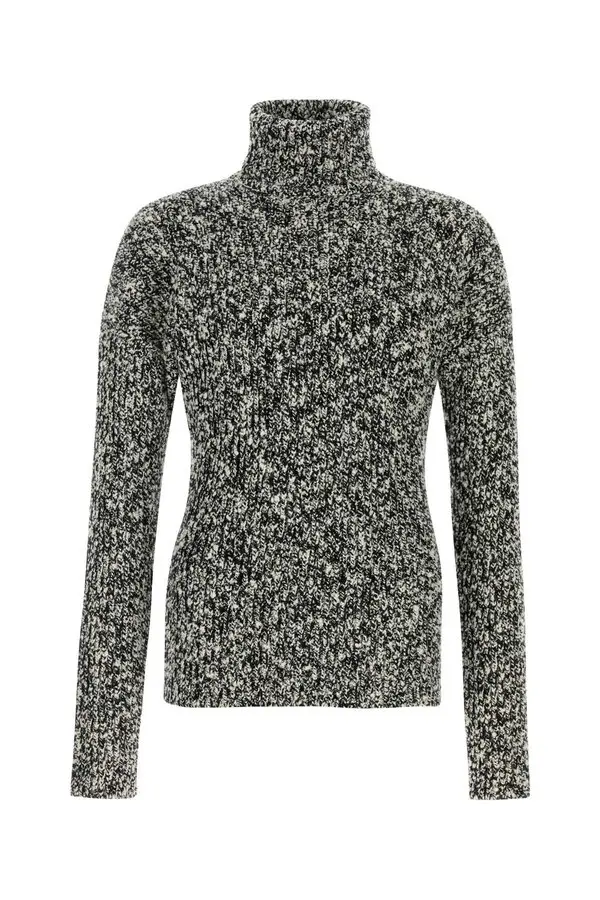Dolce & Gabbana Ribbed Turtleneck Sweater With Contrast Detailing