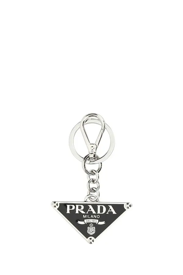 Prada Metal Key Ring 6 Cm X 10.5 Cm