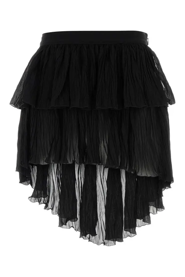 Blumarine Crepe Mini Skirt - Black