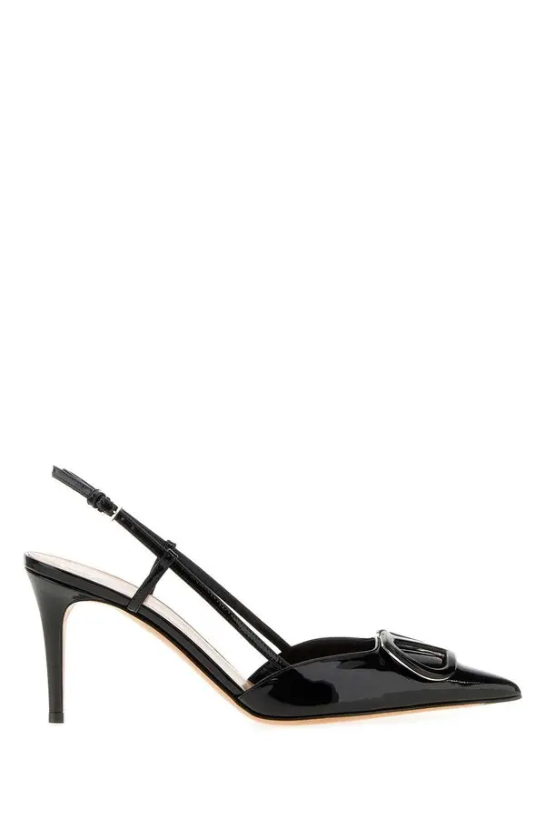 Valentino Garavani Vlogo Signature Leather Slingback Pumps - Multicoloured