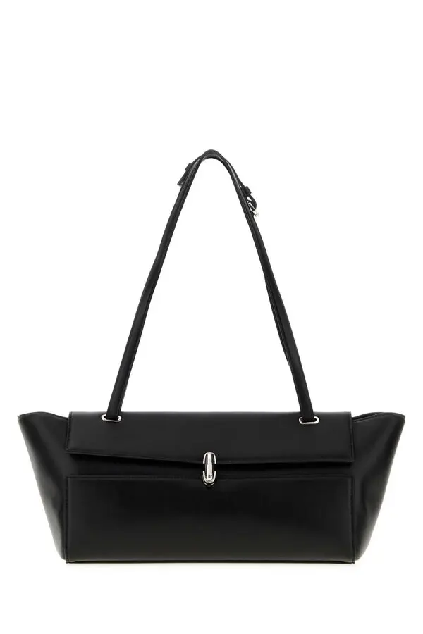 Savette Trapeze Silhouette Calf Leather Handbag