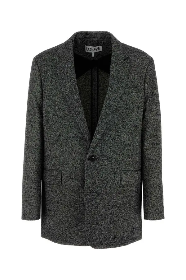 Loewe Contrast Wool-blend Blazer
