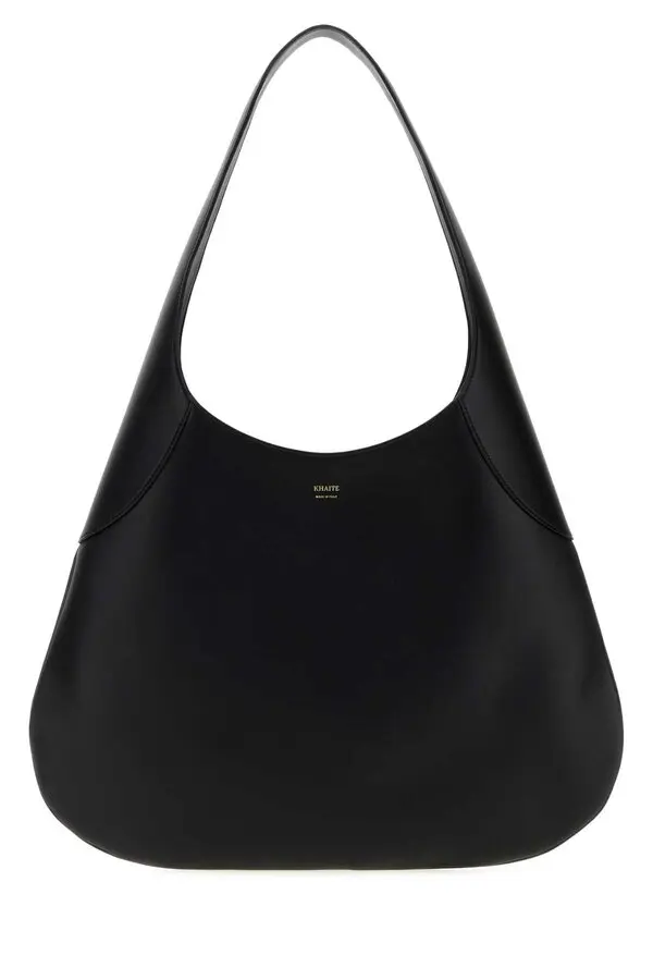 Khaite Joan Shopping Handbag In Leather With Golden Hardware, 40 X 32 X 5 Cm - Black
