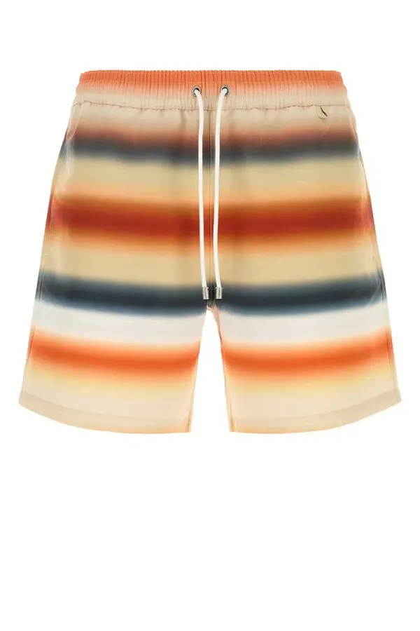 Loewe Printed Polyester Swim Shorts - Stripped