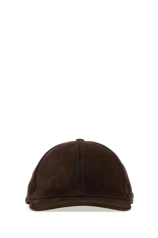 Valentino Garavani Suede Baseball Cap In Bovine Leather