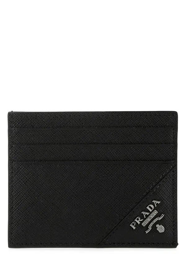 Prada 10 Cm Mini Vitello Leather Card Holder